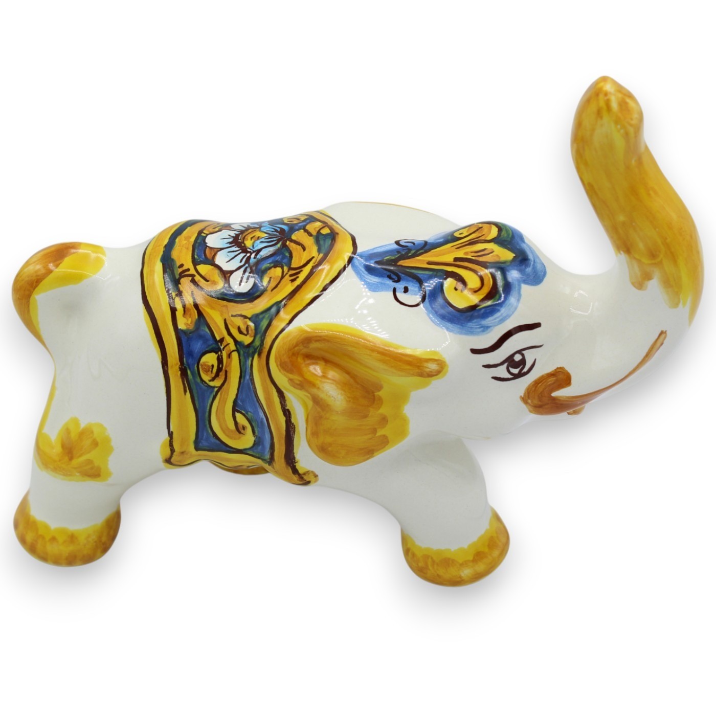 Lucky elephant in Sicilian ceramic, with size and color options (1 unit ...